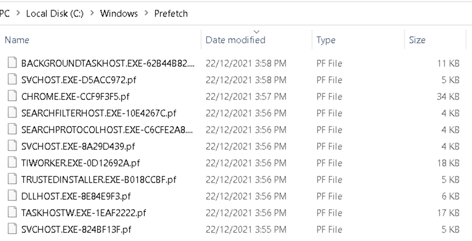 Prefetch Files 101. Windows Prefetch Files | by cyber nerd | Medium