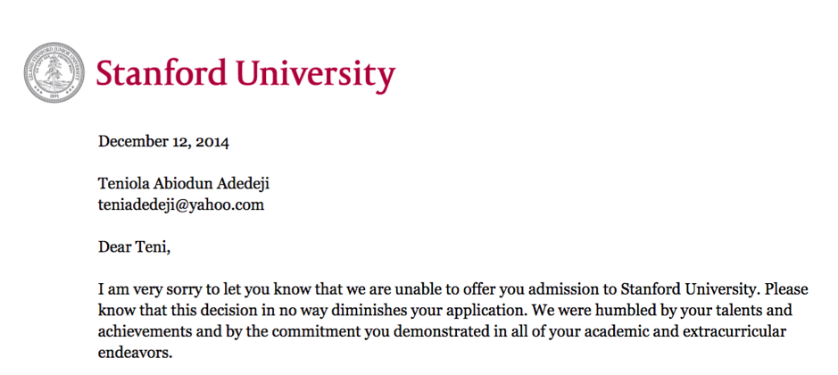 That Time I Wrote My Personal Statement for Stanford Thinking I Was ...