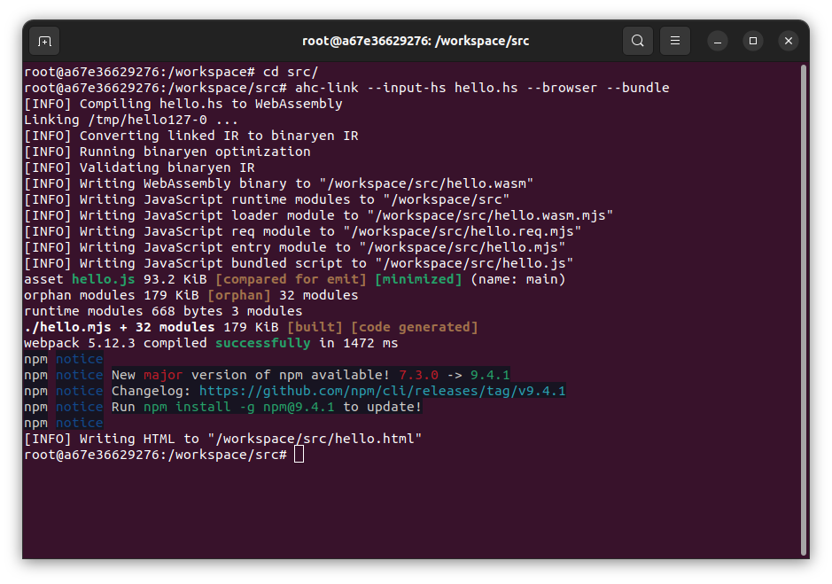 Compile Haskell to WebAssembly with Asterius | by Jeremy Lanssiers | Medium