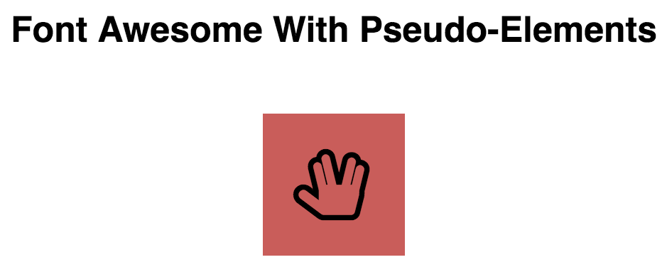 Font Awesome with Pseudo-Elements | by Adam Feldman | Medium