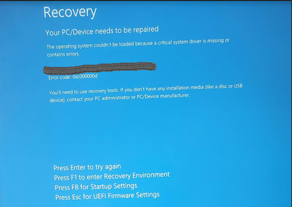 How to fix Windows Boot Error (Error code : 0xc000000d) | by samira ...
