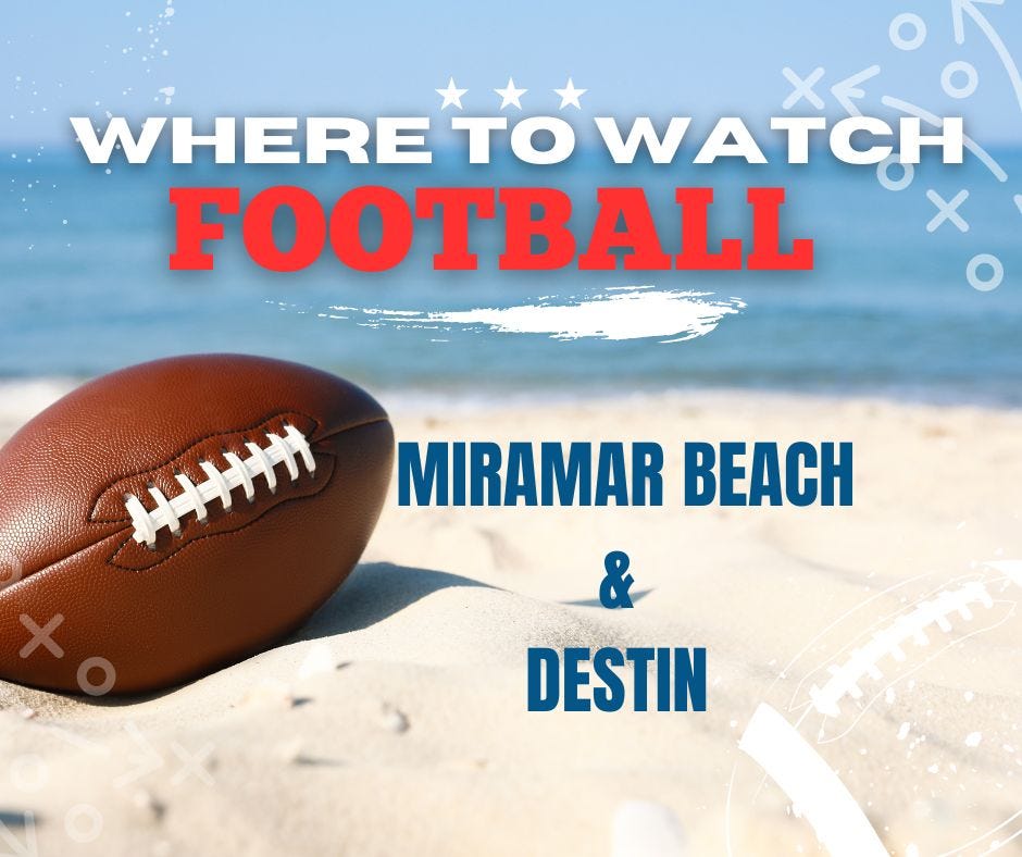 Where to Watch the Football Game in Destin and Miramar Beach | by ...