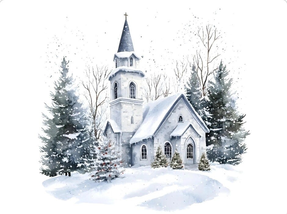 10 Christmas Church Winter Clipart Set Free | by Mehojemadaz | Oct ...
