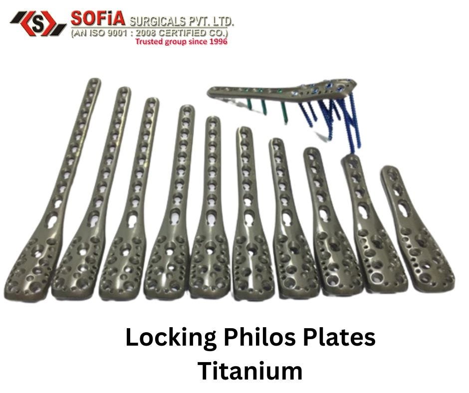 Locking Philos Plates Titanium - Sofia Surgicals - Medium