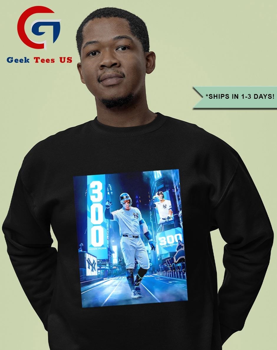 Aaron Judge 300 Home Run Club photo shirt - GeekteesUS - Medium