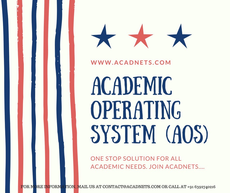 How ACADNETS, ACADEMIC OPERATING SYSTEM (AOS) Help to the Students ...