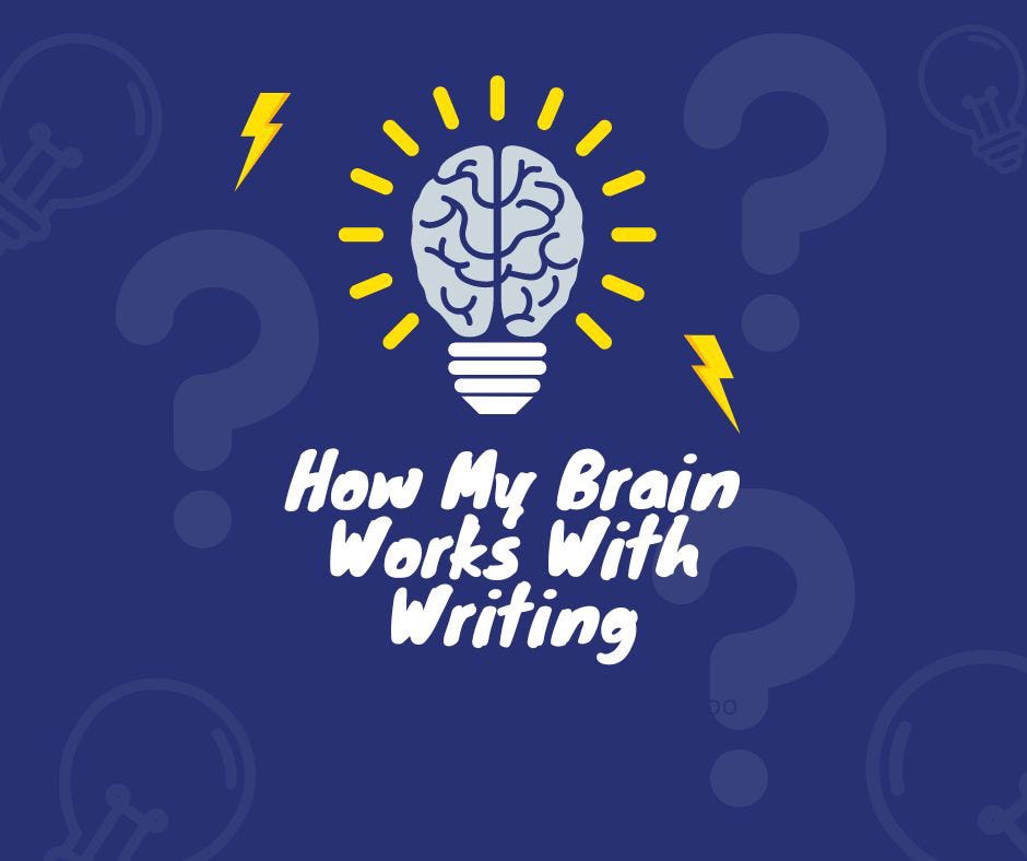How My Brain Works With Writing. This is a blog I always said I wouldn ...
