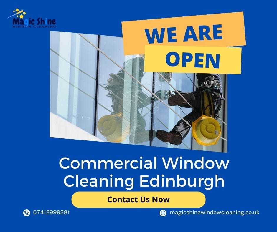 Commercial Window Cleaning Edinburgh - Magic Shine Window Cleaning - Medium