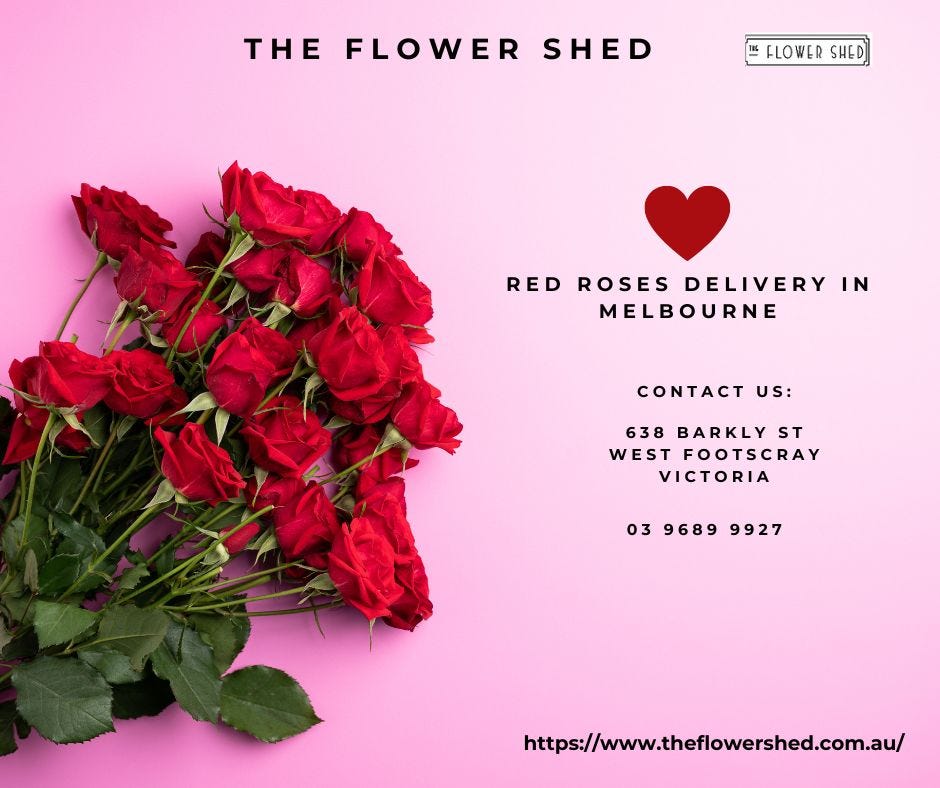 Elevate Romance with Red Roses Delivery in Melbourne | by The Flower ...