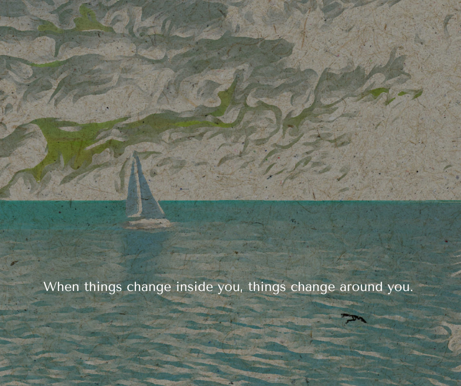 Embracing the flow of life. Throughout this process I kept thinking ...