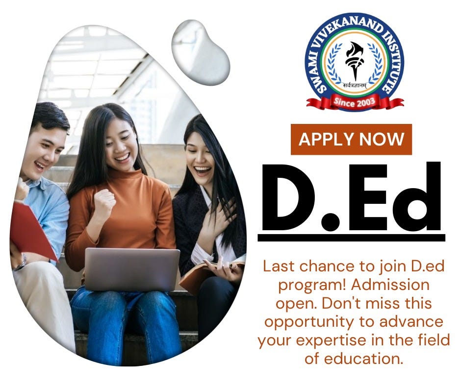 “Preparing for D.El.Ed: Your Comprehensive Guide” | by Swami Vivekanand ...