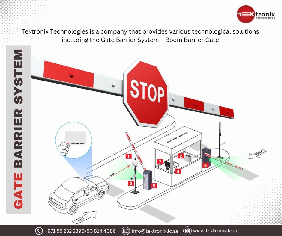 Boom Gate Barrier that has Tail Detection to allow for a smooth flow of ...