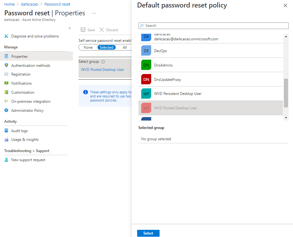 Azure AD Self Service Password Reset | by Calvin Kim | Medium