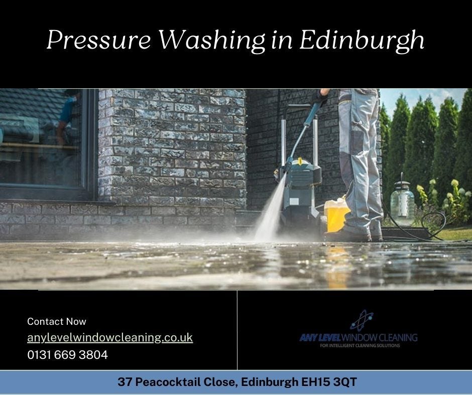 Pressure Washing in Edinburgh - Any Level Window Cleaning - Medium