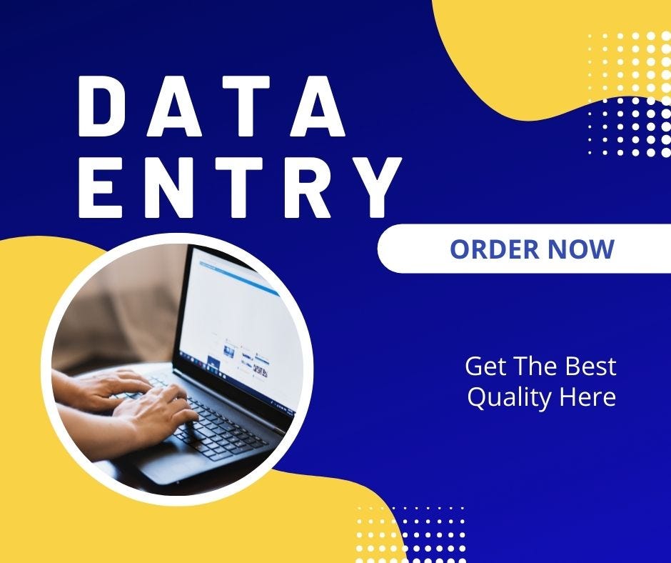 Need a data entry freelancer? Drop me a message to explain to me what ...