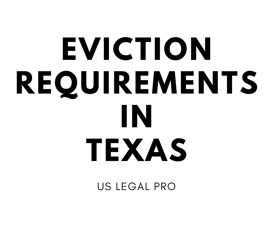 Eviction Requirements In Texas. If you are the landlord and you want to ...