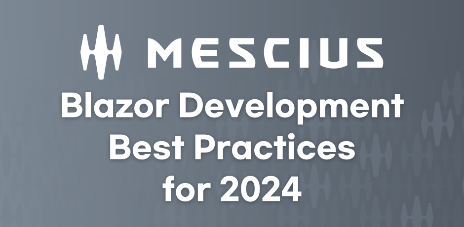 Blazor Development Best Practices for 2024 | by MESCIUS inc. | MESCIUS inc. | Medium