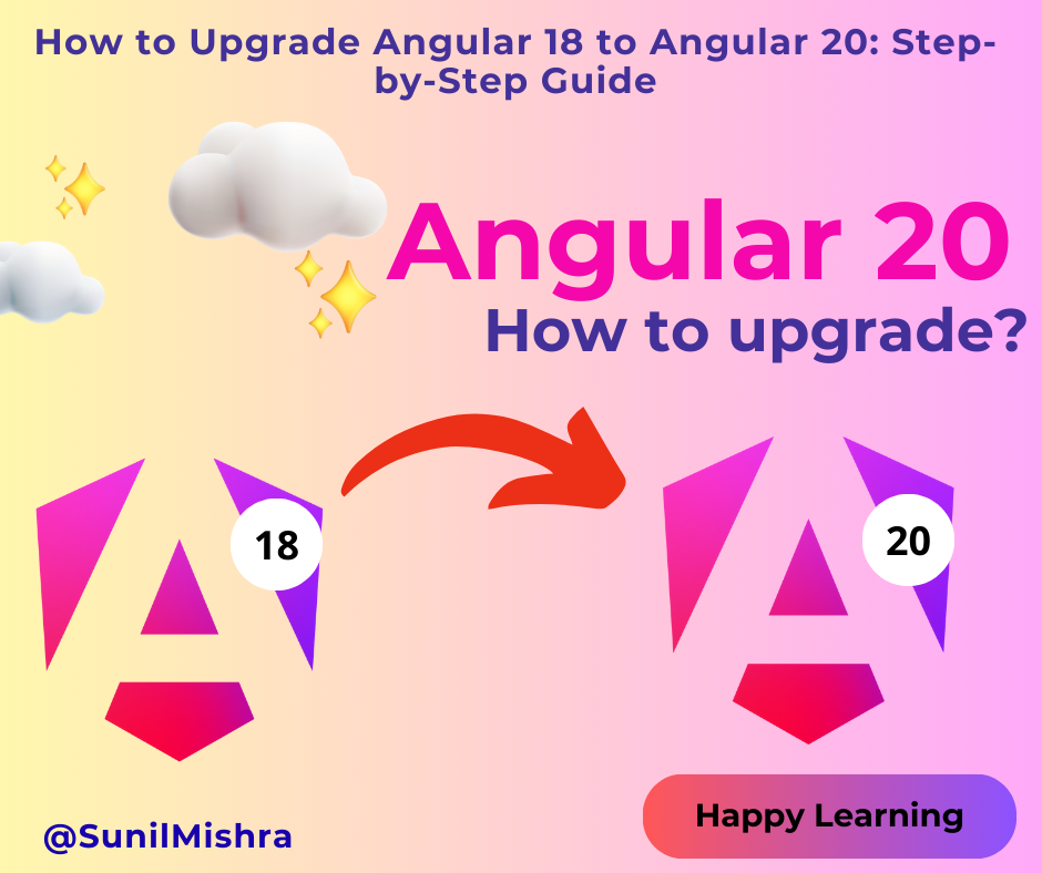How to Upgrade Angular 18 to Angular 20: Step-by-Step Guide | by Code With Sunil | Code Smarter ...