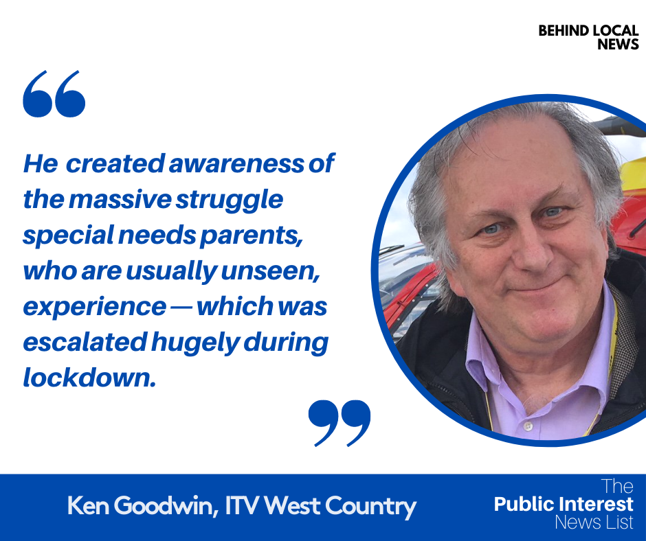 Public Interest News Journalists: 17: Ken Goodwin, ITV West Country ...