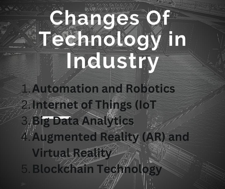 Changes Of Technology in Industry | by Karishma | Dec, 2023 | Medium