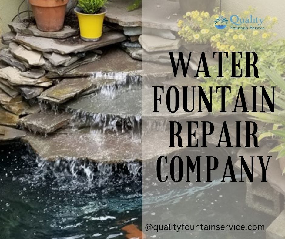 Water Fountain Repair Company - Quality Fountain Service - Medium