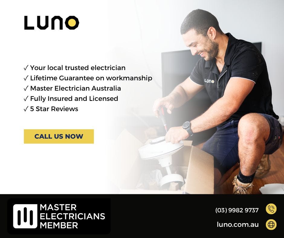 Electrician Melbourne | Luno Electrical - luno electricals - Medium