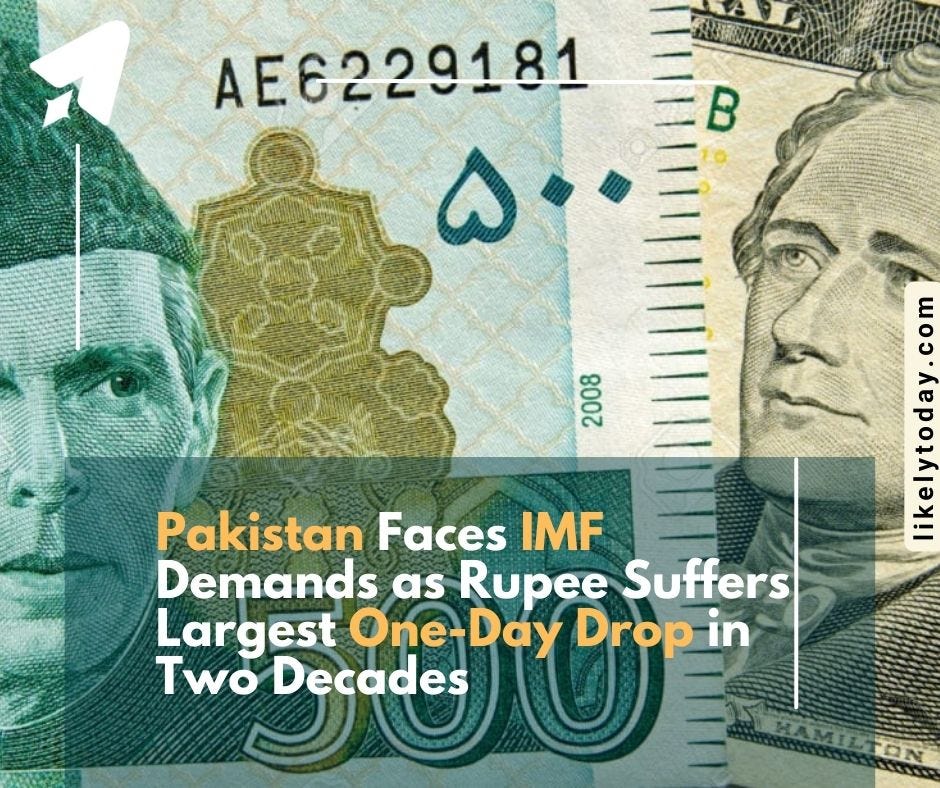 Pakistan Faces IMF Demands as Rupee Suffers Largest One-Day Drop in Two ...