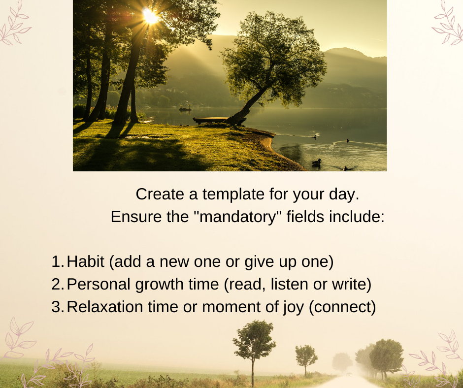 A template for your day. It’s easy to keep up with excuses as… | by Anu ...