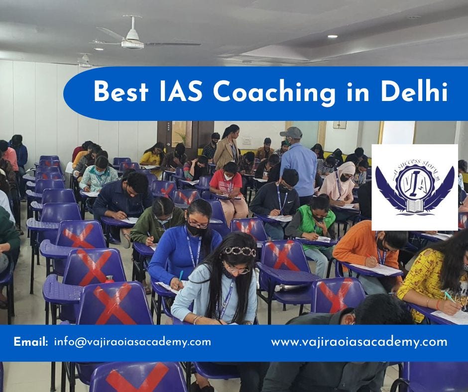 Best IAS Coaching in Delhi - Vajirao IAS Academy Pvt. Ltd. - Medium