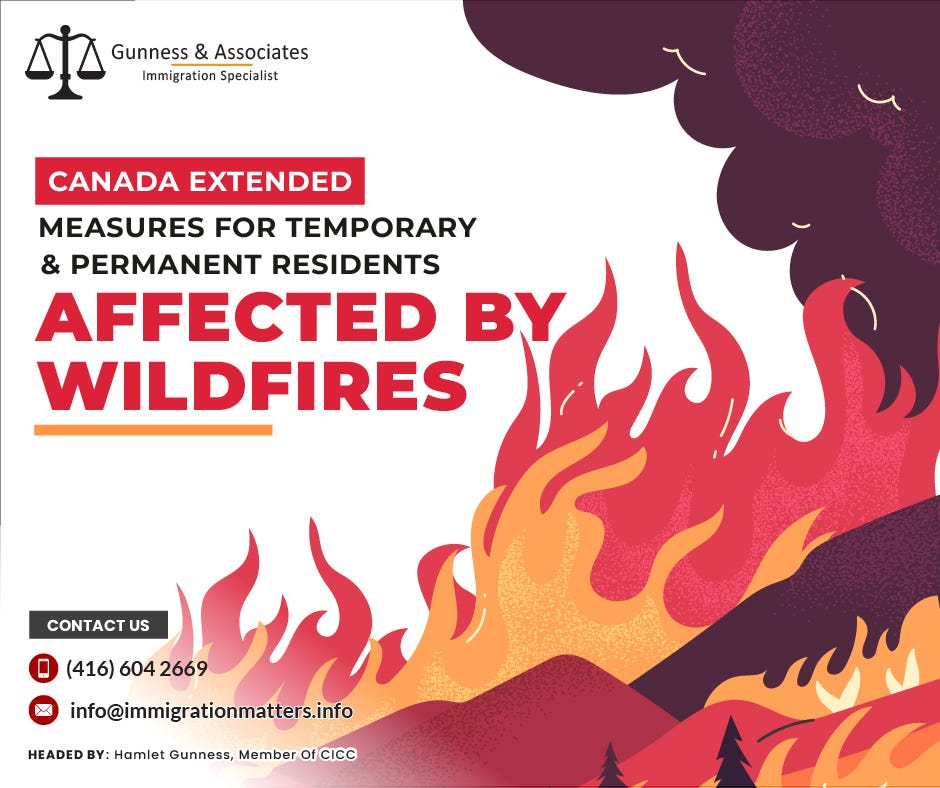 Canada Extended Measures For Temporary And Permanent Residents Affected
