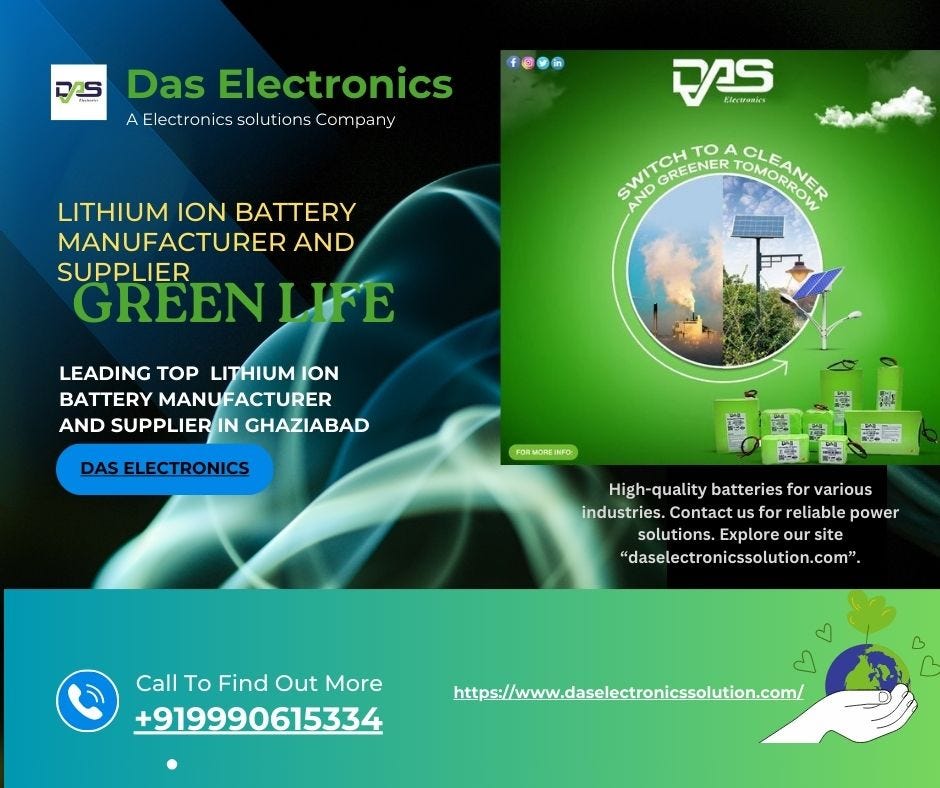 lithium battery manufacturer in india - daselectronics - Medium