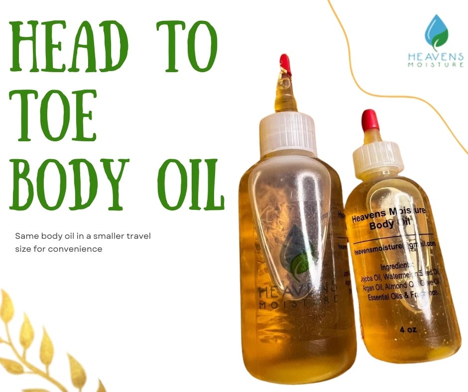 Shop Head to Toe body oil - Heavens Moisture - Medium