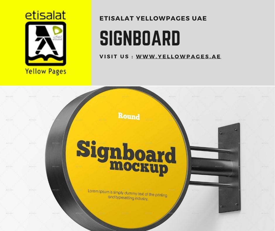 Signboard Manufactures and Suppliers in UAE - Ayaanhooda - Medium