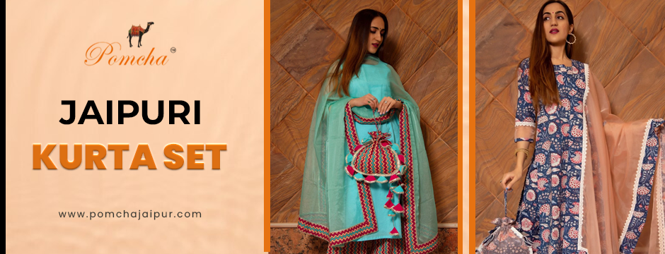 Embrace Traditional Elegance with Jaipuri Kurta Sets from Pomcha Jaipur | by Pomcha Jaipur | Medium
