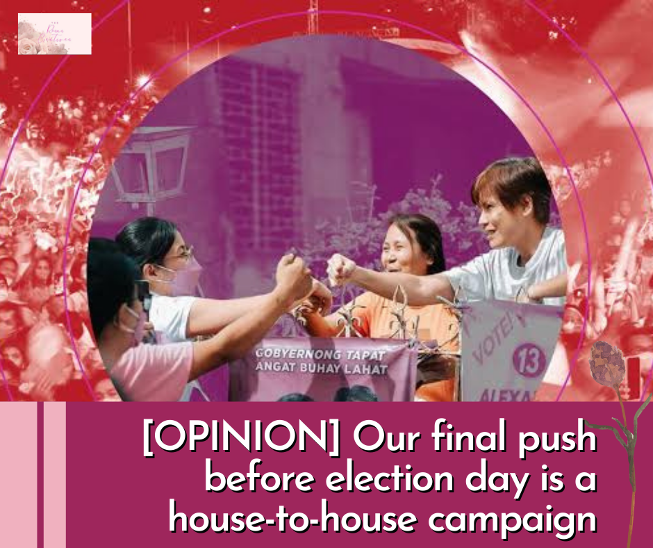 [OPINION] Our final push before election day is a house-to-house ...