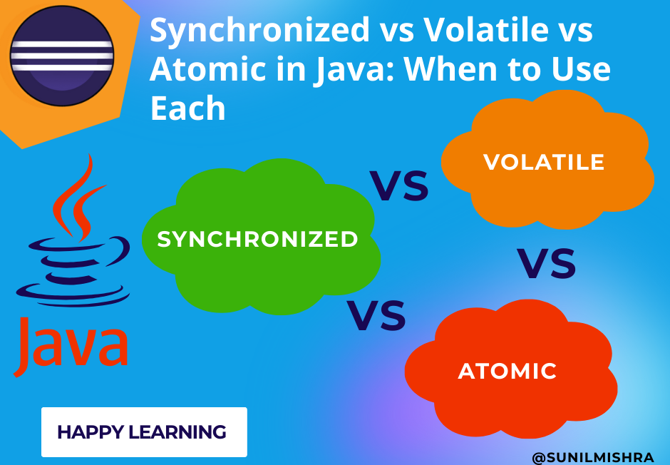 Synchronized vs Volatile vs Atomic in Java: When to Use Each | by Code With Sunil | Code Smarter ...