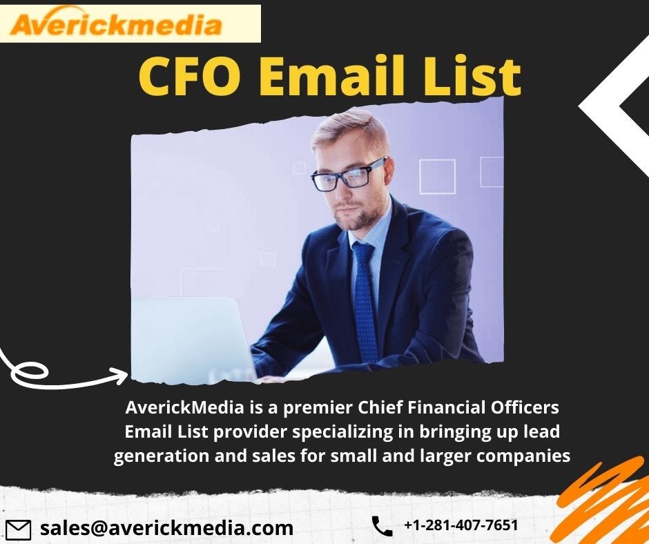 CFO Email List. Purchase a highly verified, authentic… | by ...