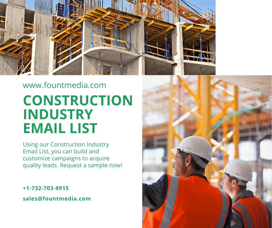 Construction Industry Email List. Using our Construction Industry Email ...
