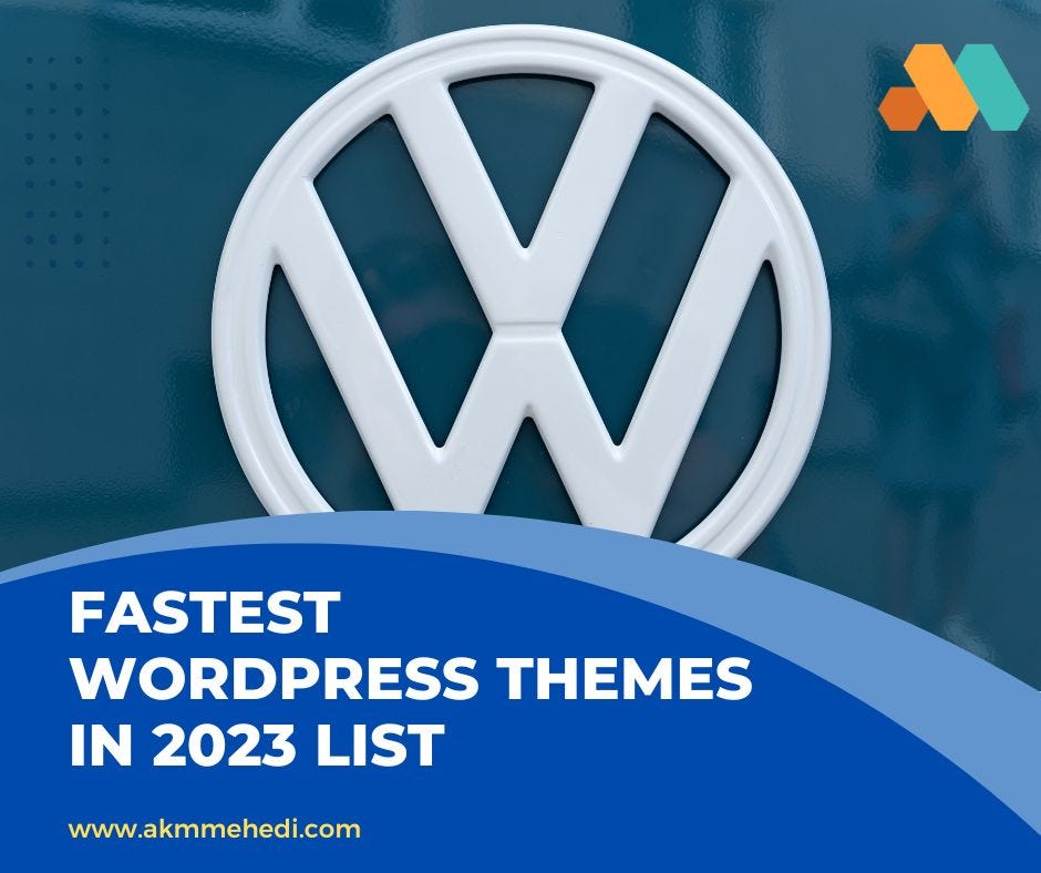 10 Fastest WordPress Themes in 2023 list | by AKM Mehedi | Medium