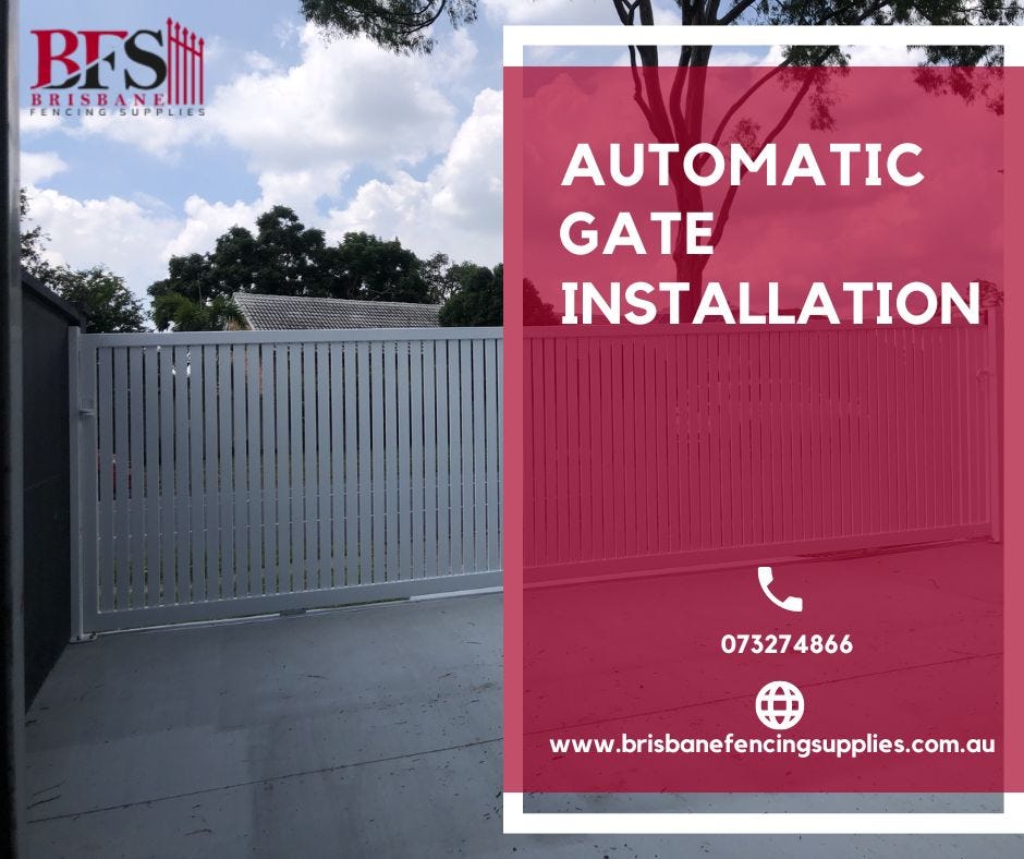 Automatic Gate Installation - Brisbane Fencing - Medium