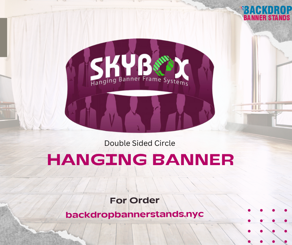 🎉 Elevate Your Brand with Double-Sided Circle Hanging Banners! 🎉 | by ...