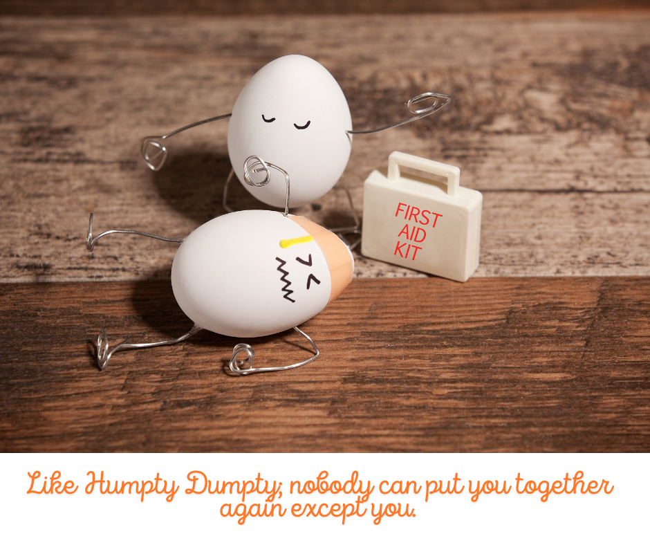 Humpty Dumpty sat on a wall; Humpty Dumpty had a great fall. All of the ...
