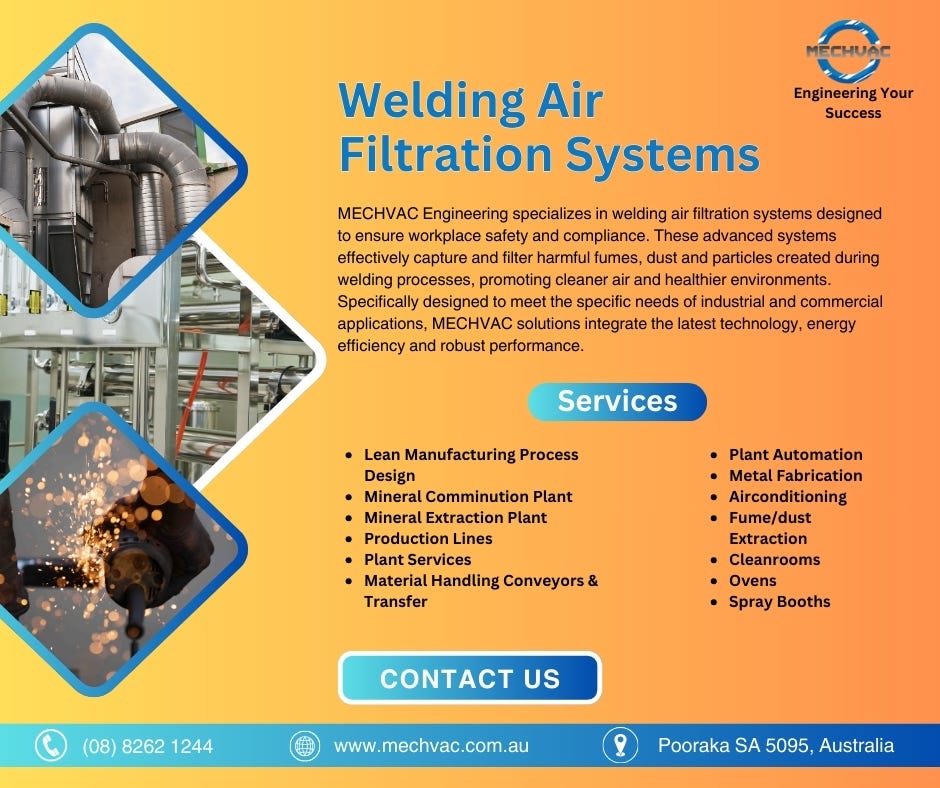 Welding Air Filtration Systems - Fume Extraction System Design - Medium
