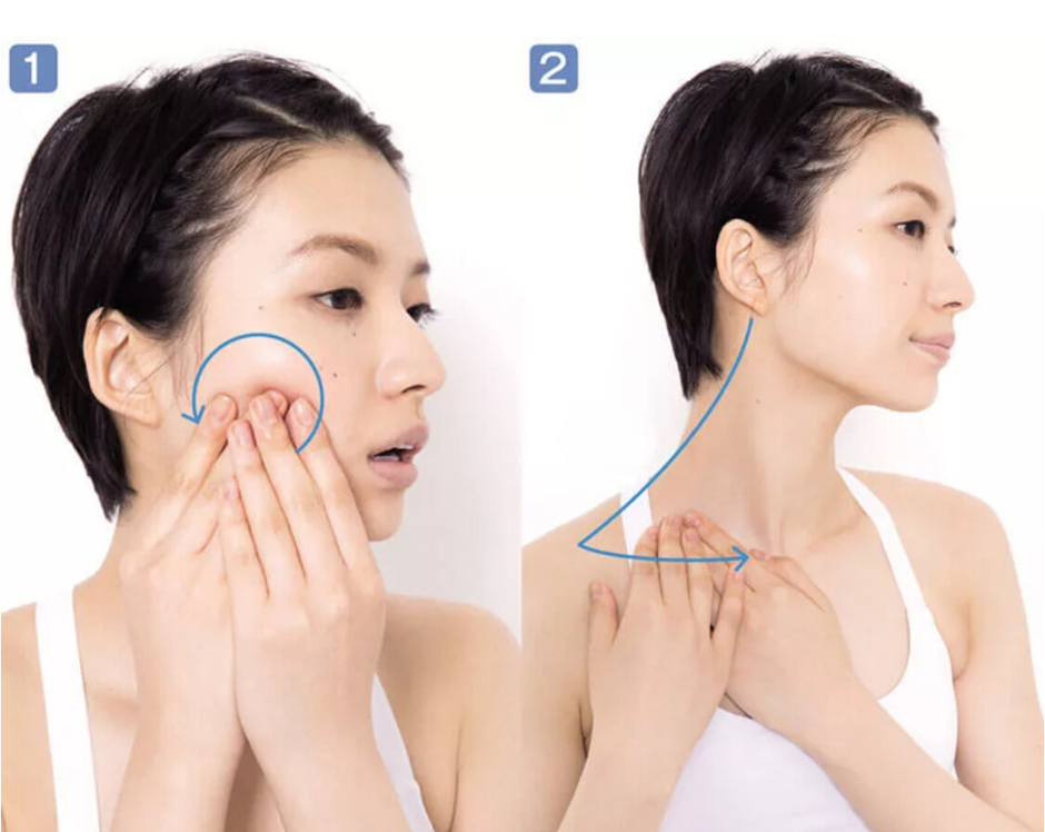 1 Japanese exercise for youthful appearance of the whole face: relaxes ...