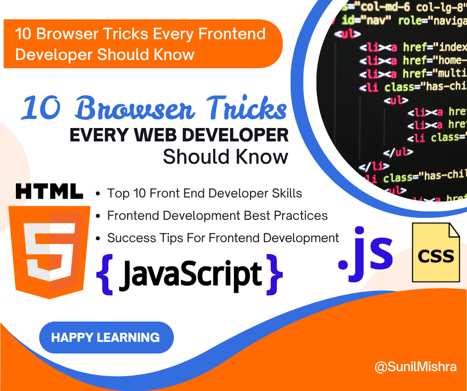 10 Browser Tricks Every Frontend Developer Should Know | by Code With Sunil | Code Smarter, not ...