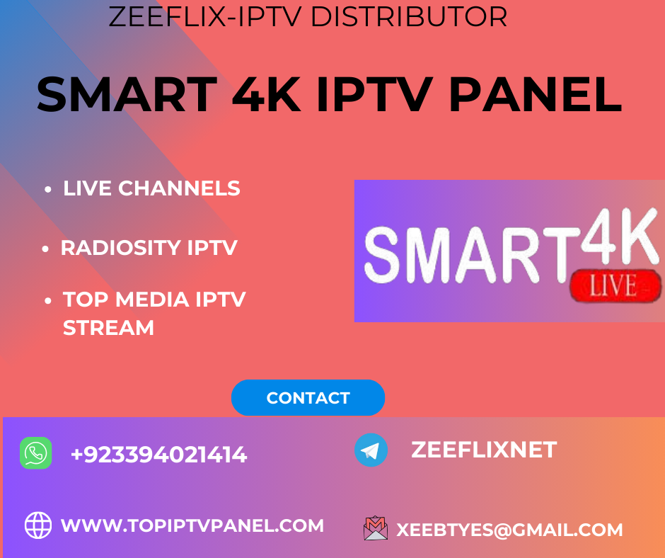 SMART 4K IPTV RESELLER PANEL 👇🏻Connect with us 👇🏻 WHATSAPP ...