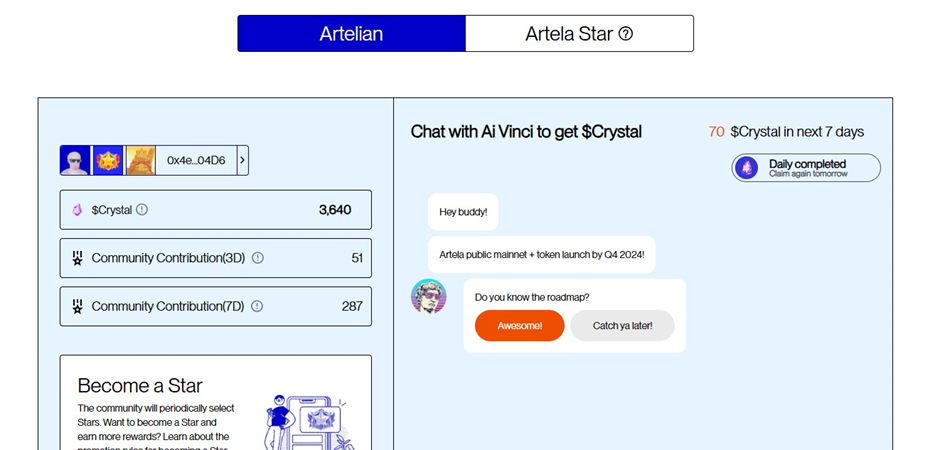 ART HOME Artela Earn++ Since the launch of the Artela Renaissance ...