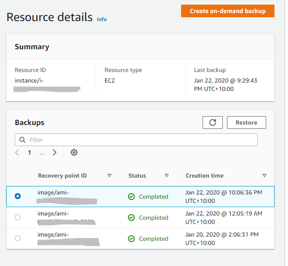 New Aws Backup Features For Quick And Easy Ec2 Instance Recovery By Simone Bennett Contino