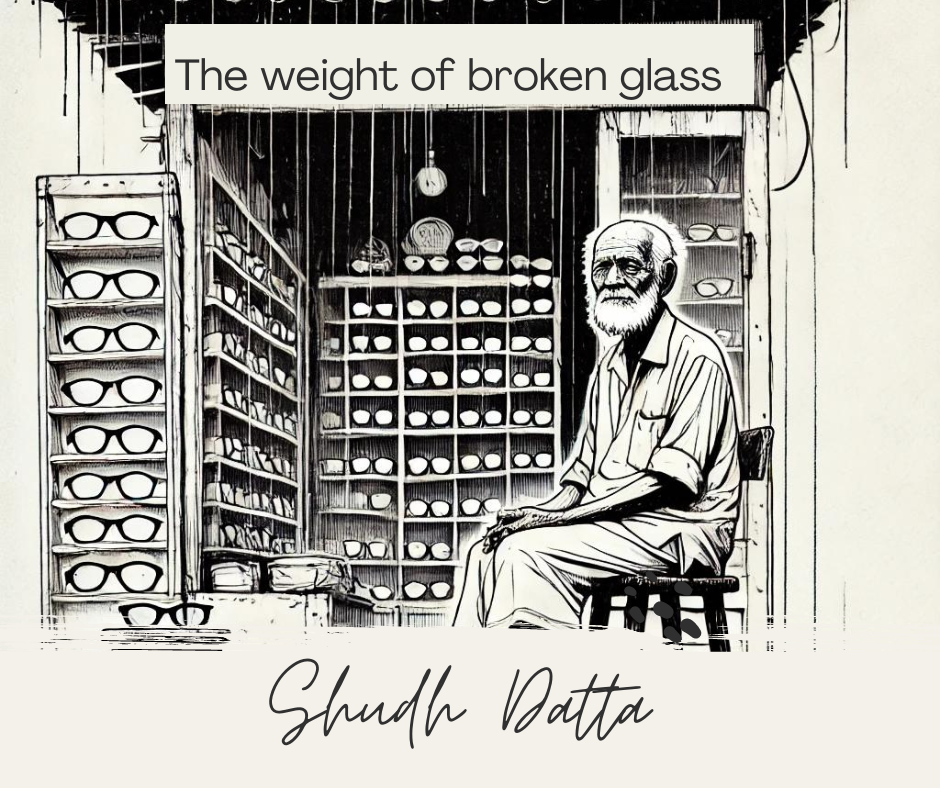 The Weight of Broken Glass. The old man sat on the creaky wooden… | by ...