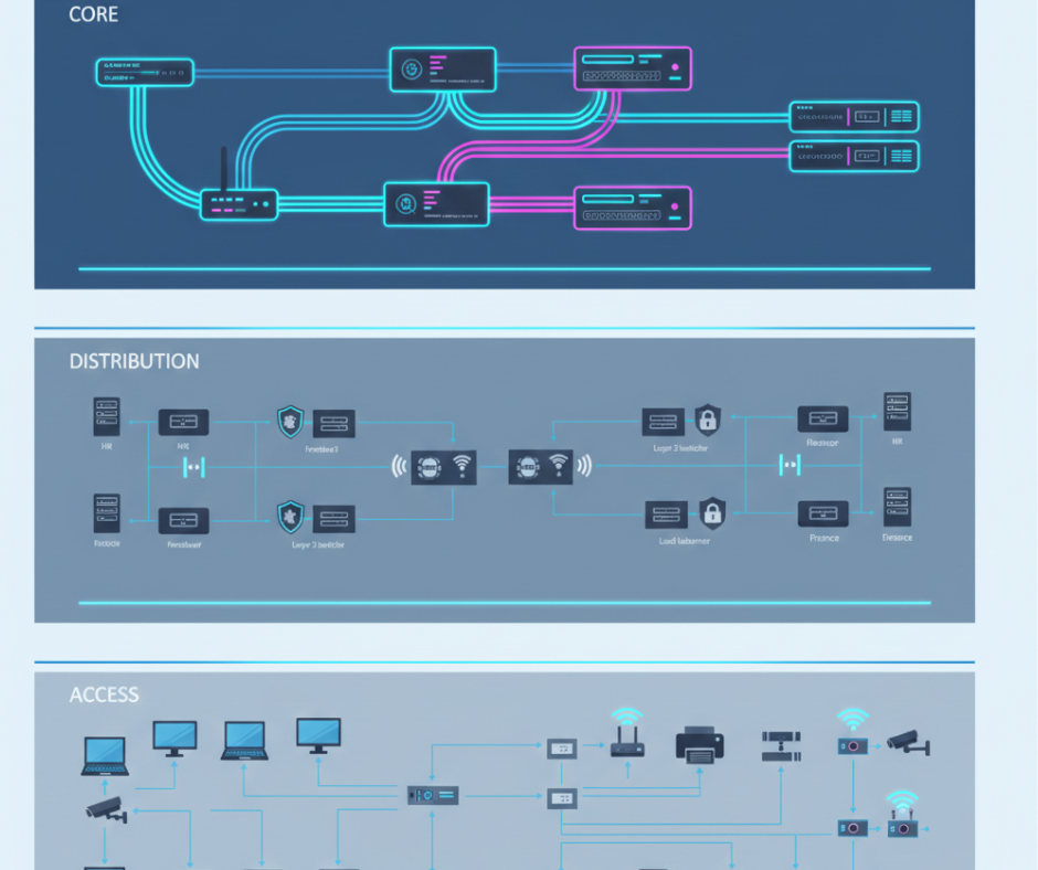 The 3 Layers of Enterprise Networks Explained Simply: Core ...